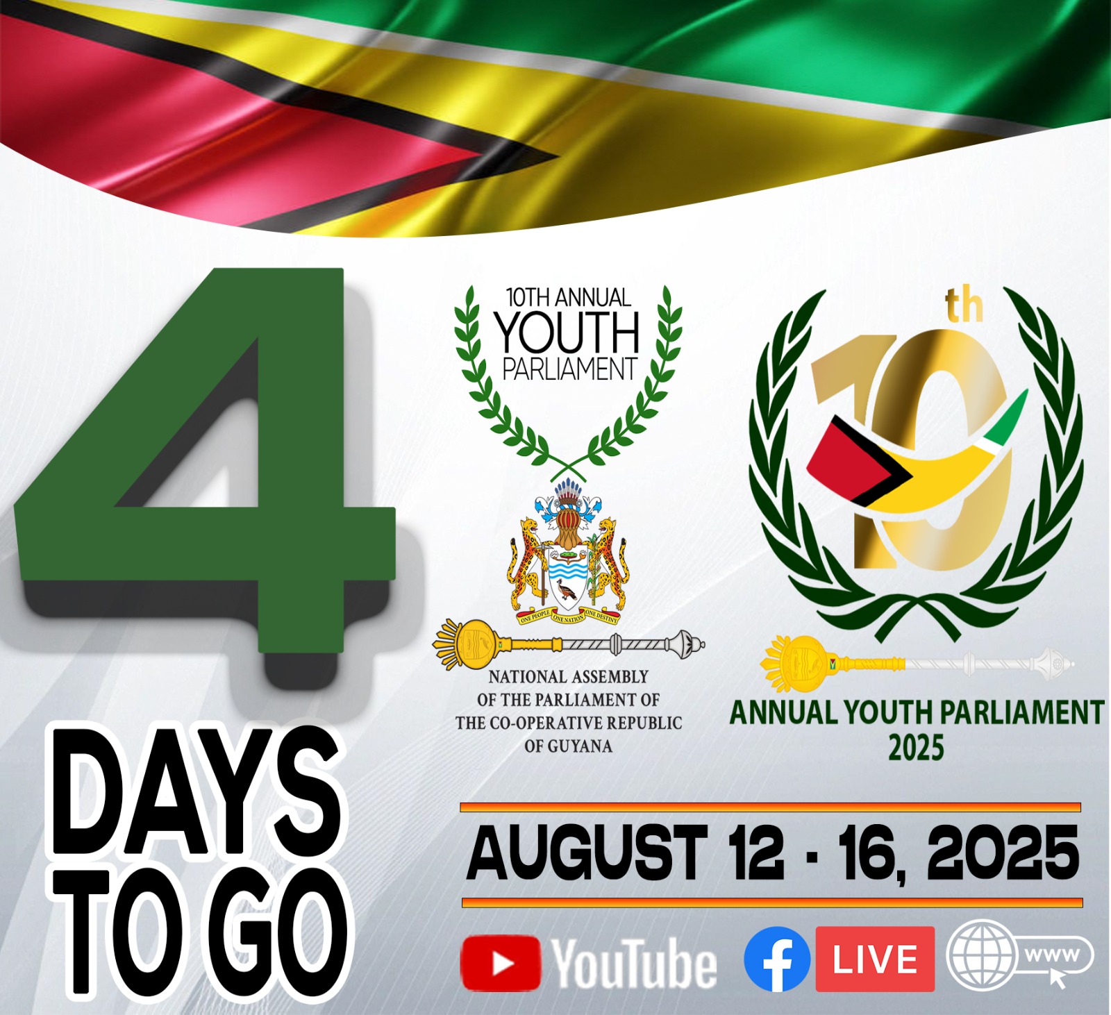4 DAYS TO GO! | Parliament of Guyana
